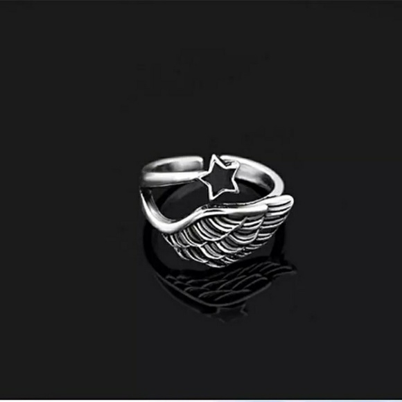 Jewelry | Silver Angel Wings Ring | Poshmark